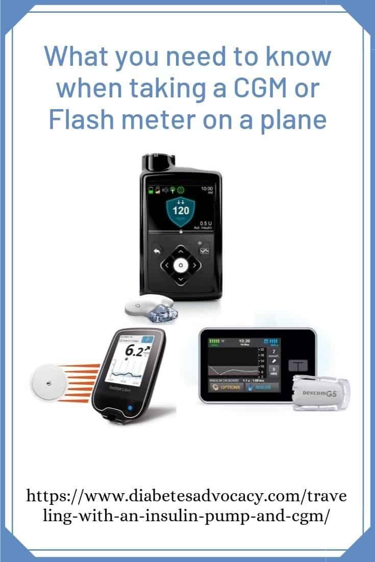 Flying with an insulin pump and CGM